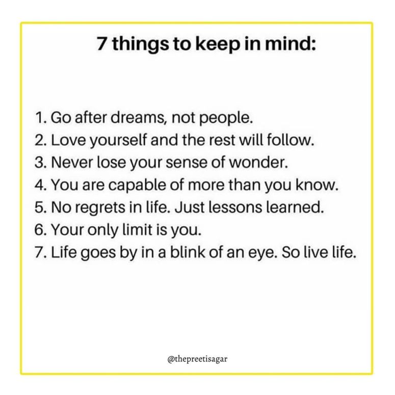 7 things to keep in mind: – Tamara Kulish