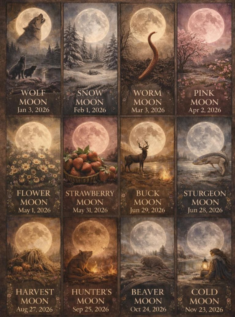 Full moons and their names for 2026 – Tamara Kulish